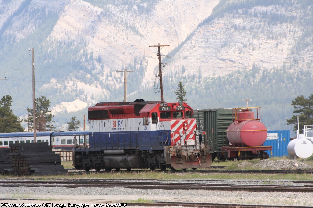 BCOL 754 sits in Jasper Yard